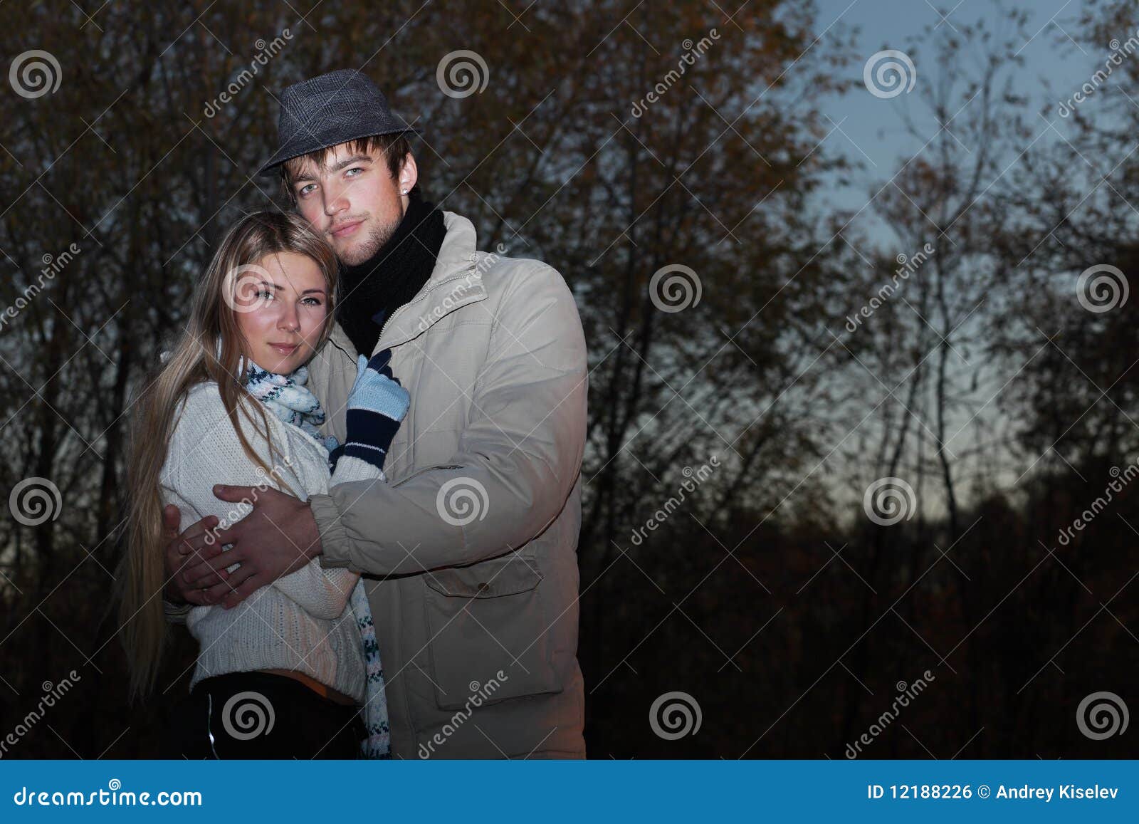 Night couple stock photo. Image of female, calm, couple - 12188226