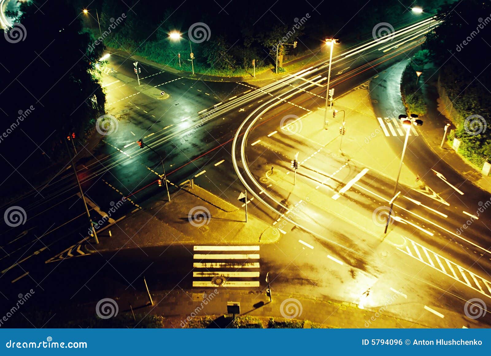 Night crossing stock photo. Image of movement, fast, evening - 5794096