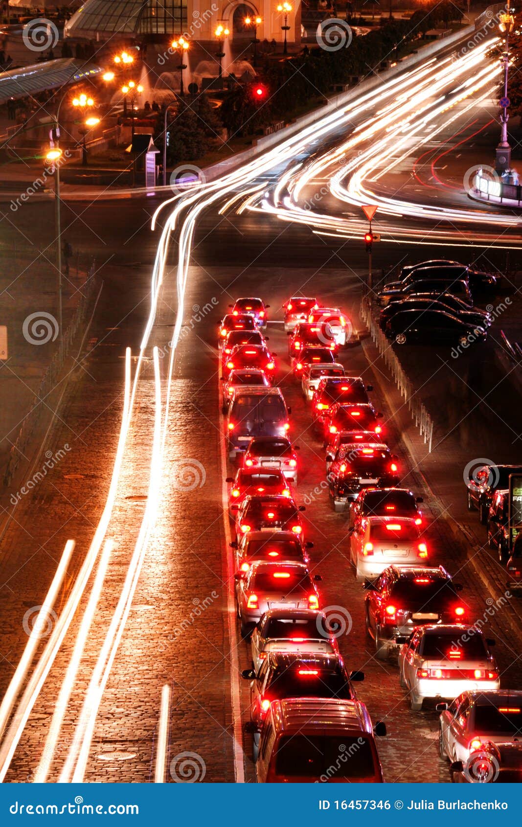 Night crossroads stock photo. Image of illuminated, night - 16457346