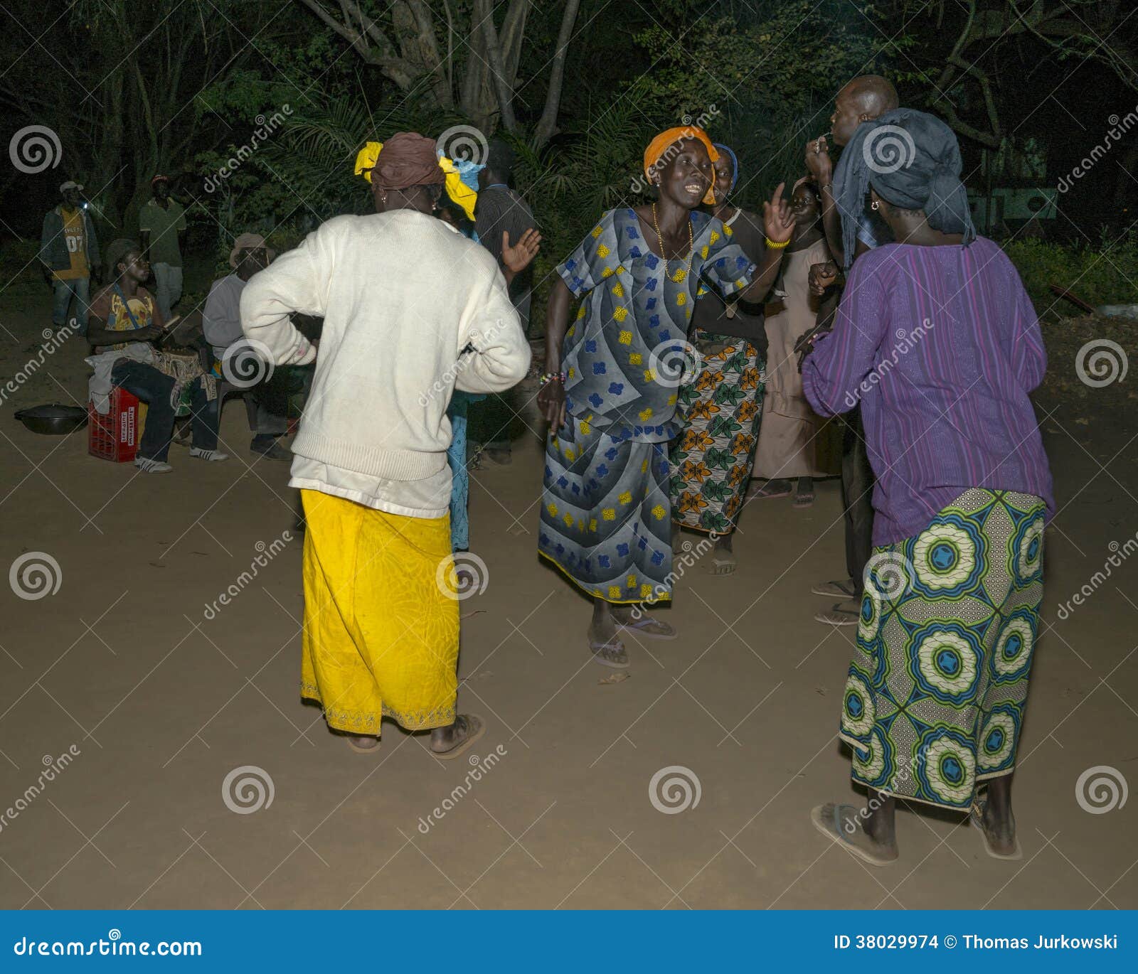 Night dancing editorial stock image. Image of gambia - 38029974