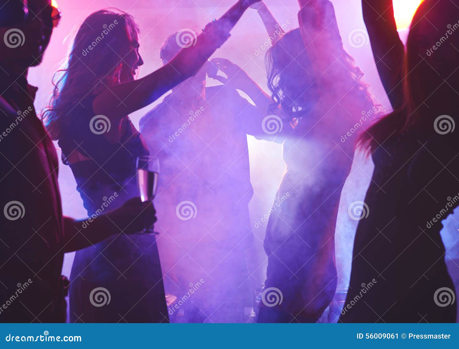 Night dancing stock image. Image of group, club, music - 56009061