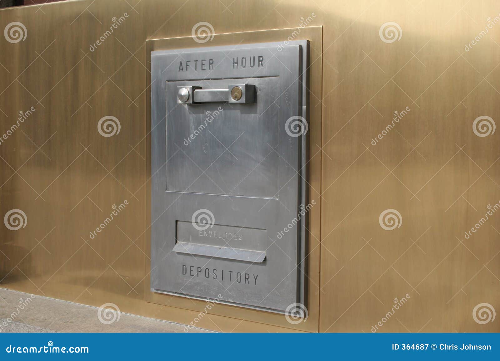 Night Deposit stock image. Image of wall, metallic, gold - 364687