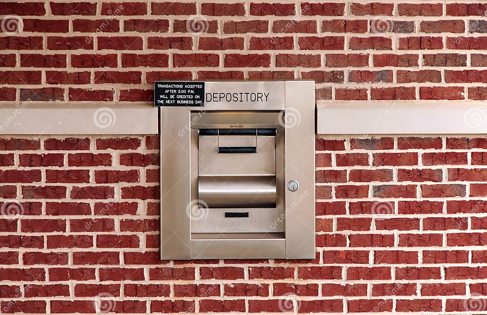 Night deposit box stock photo. Image of depository, banking - 1371796