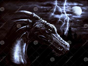 Night dragon stock photo. Image of legendary, midnight - 4775020