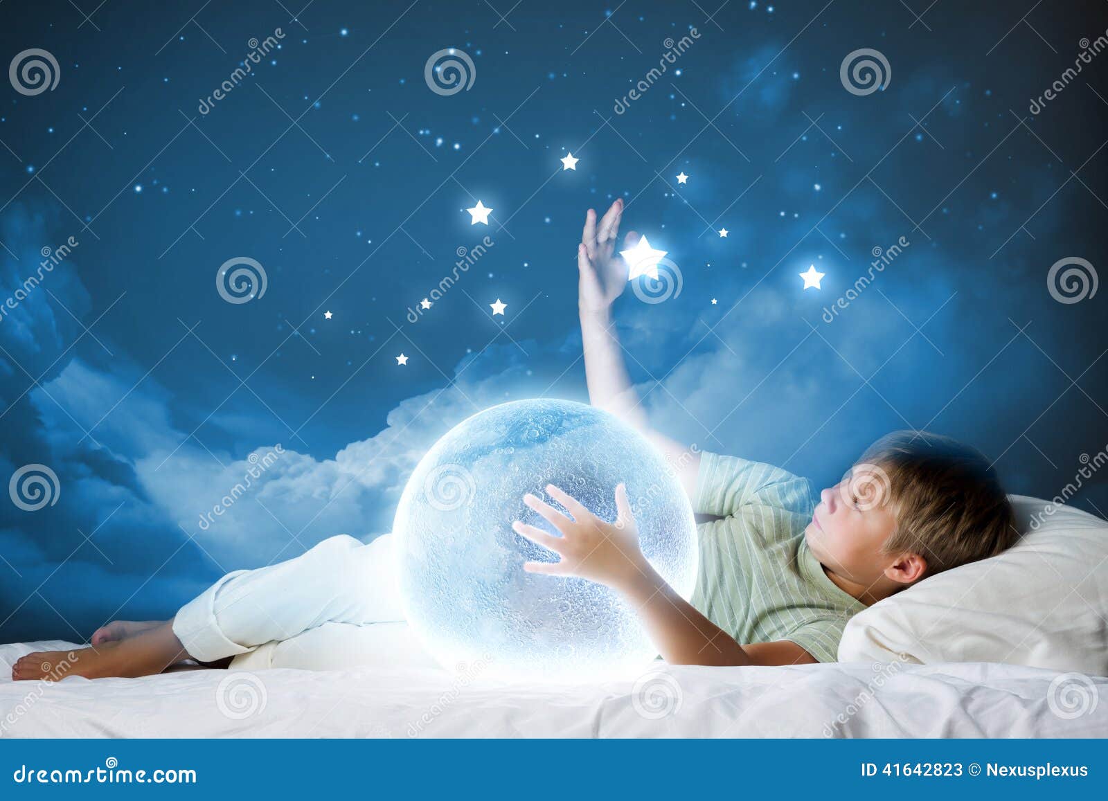 Night dreaming stock image. Image of nighttime, happiness - 41642823
