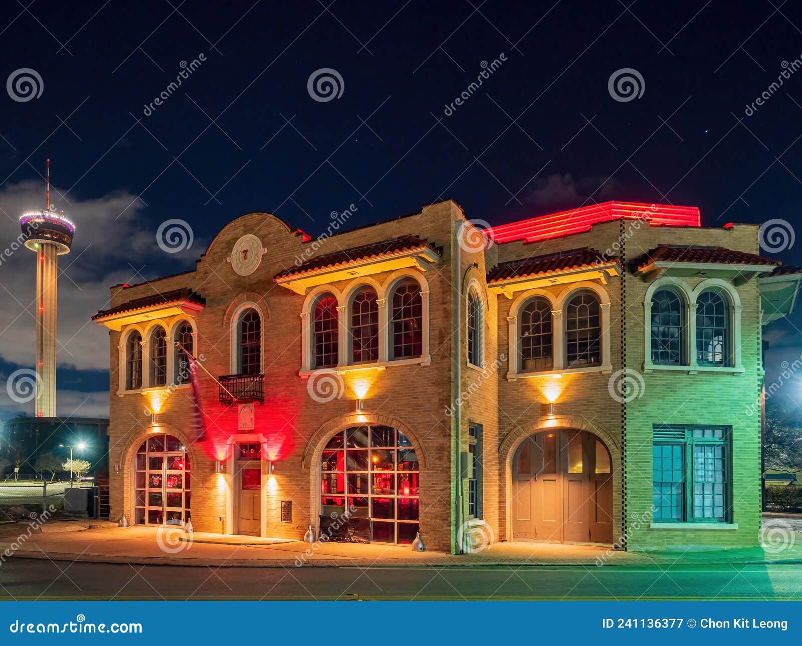 Night Exterior View of the Fire Service Museum Editorial Photography ...