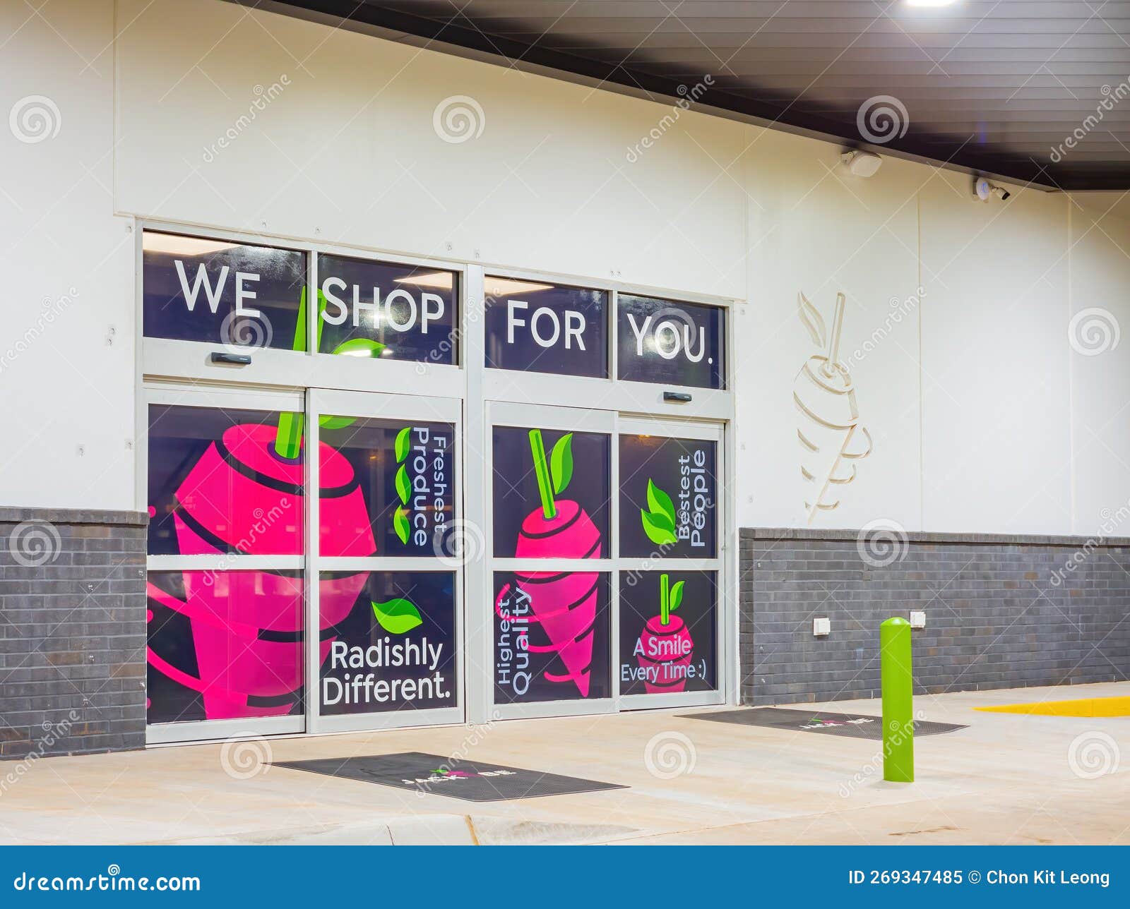 Night Exterior View of the JackBe Grocery Store Editorial Image - Image ...