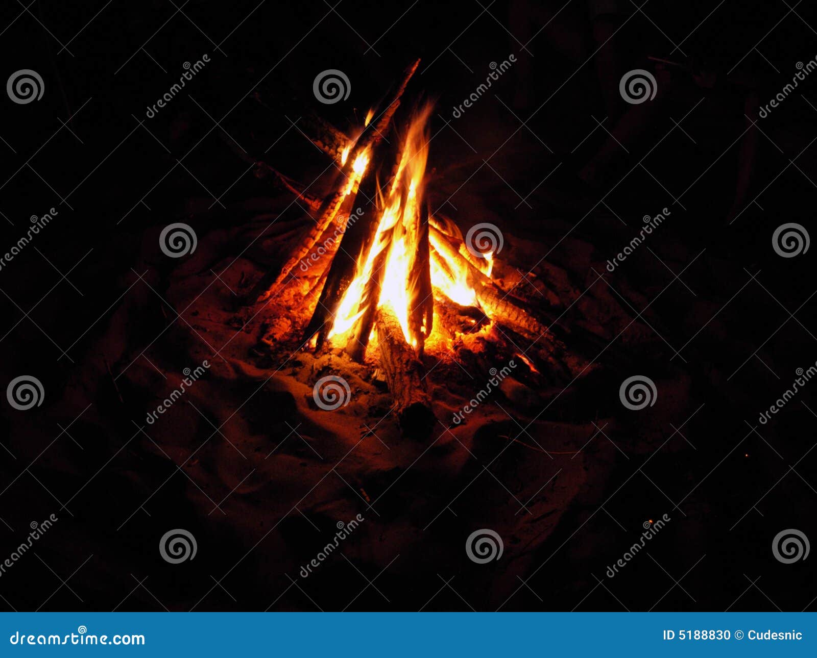 Night fire stock photo. Image of night, coast, reservoir - 5188830