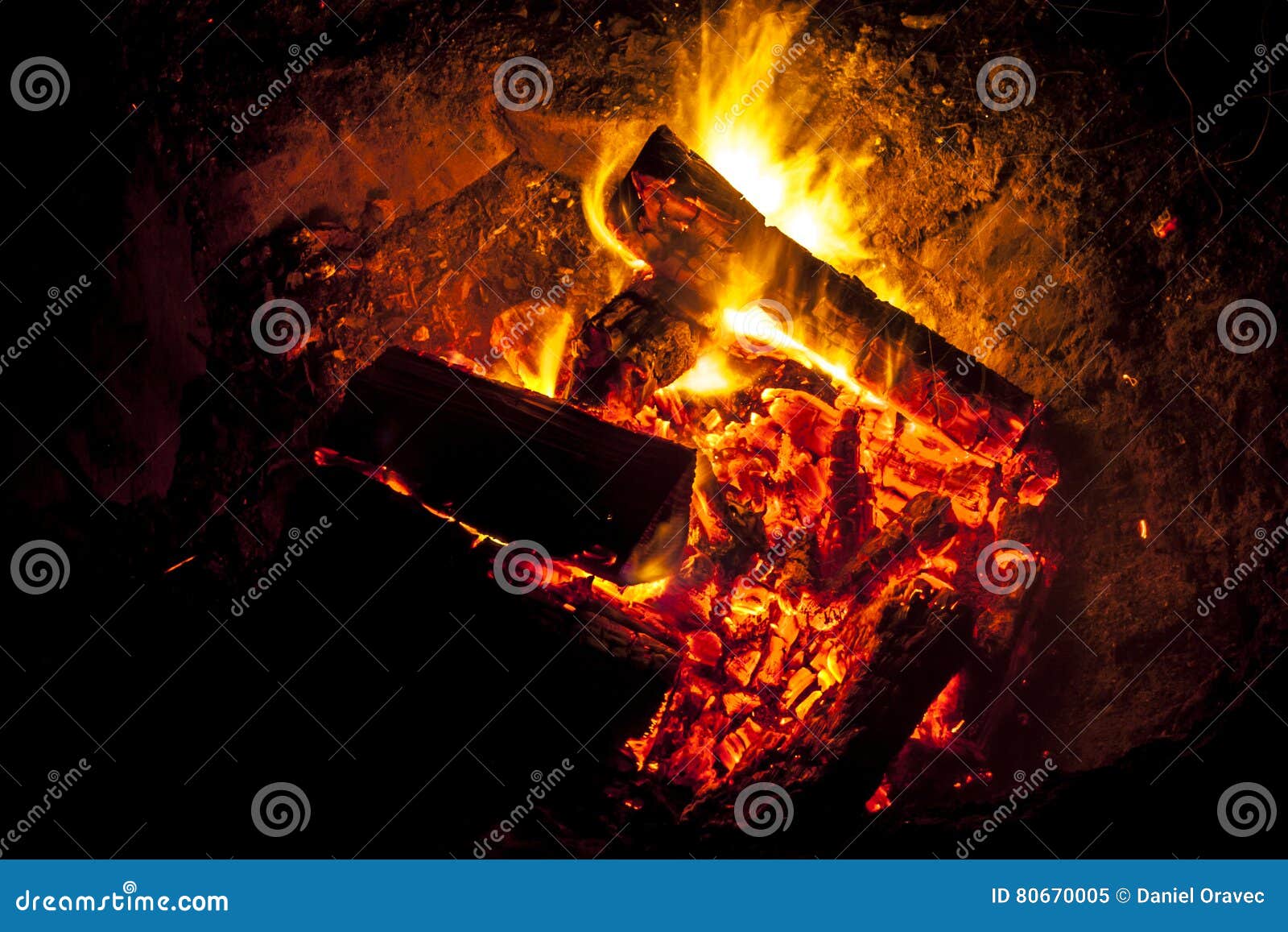 Night Fireplace. stock image. Image of element, white - 80670005