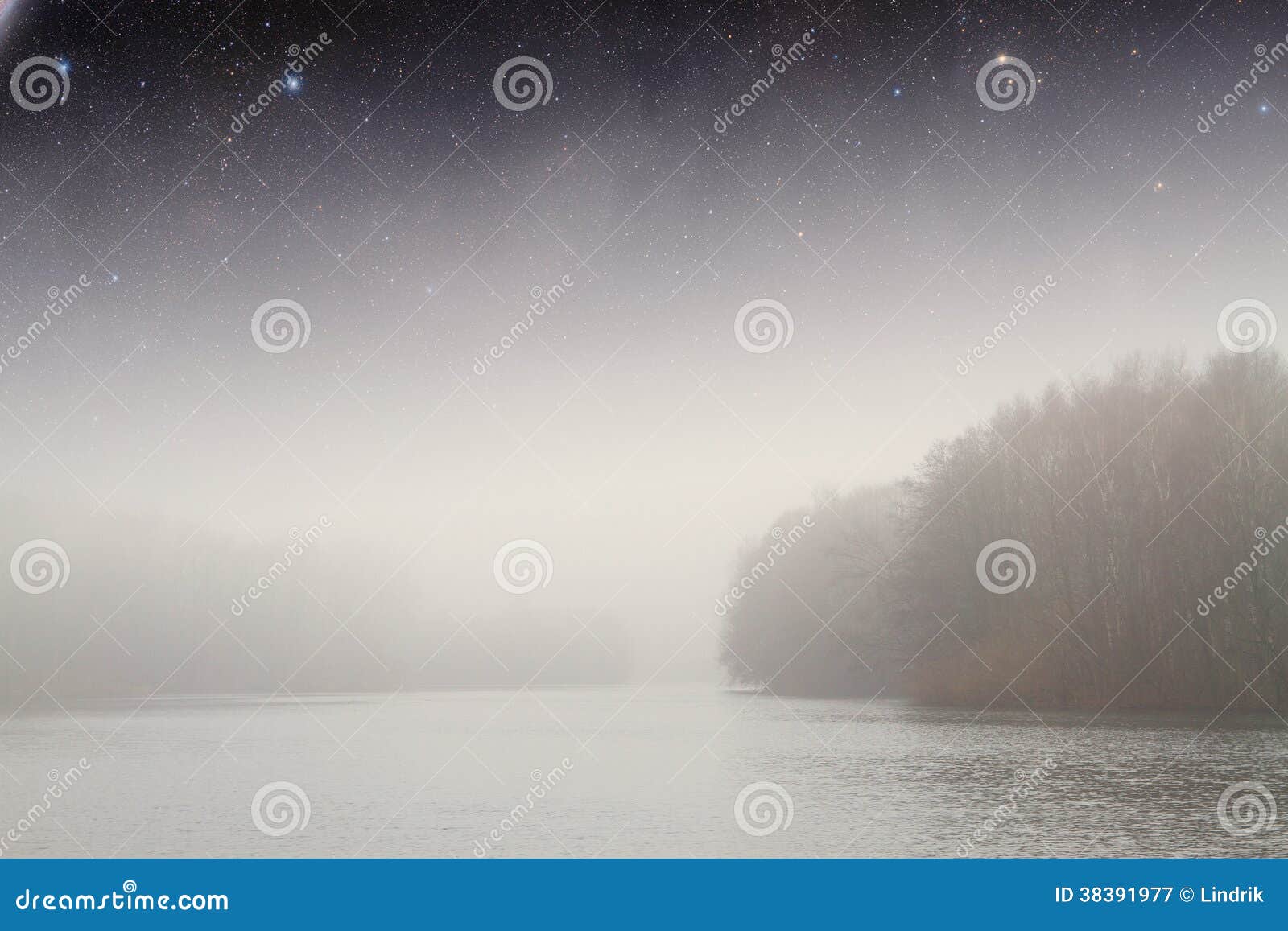 Night fog . stock image. Image of cold, january, scene - 38391977