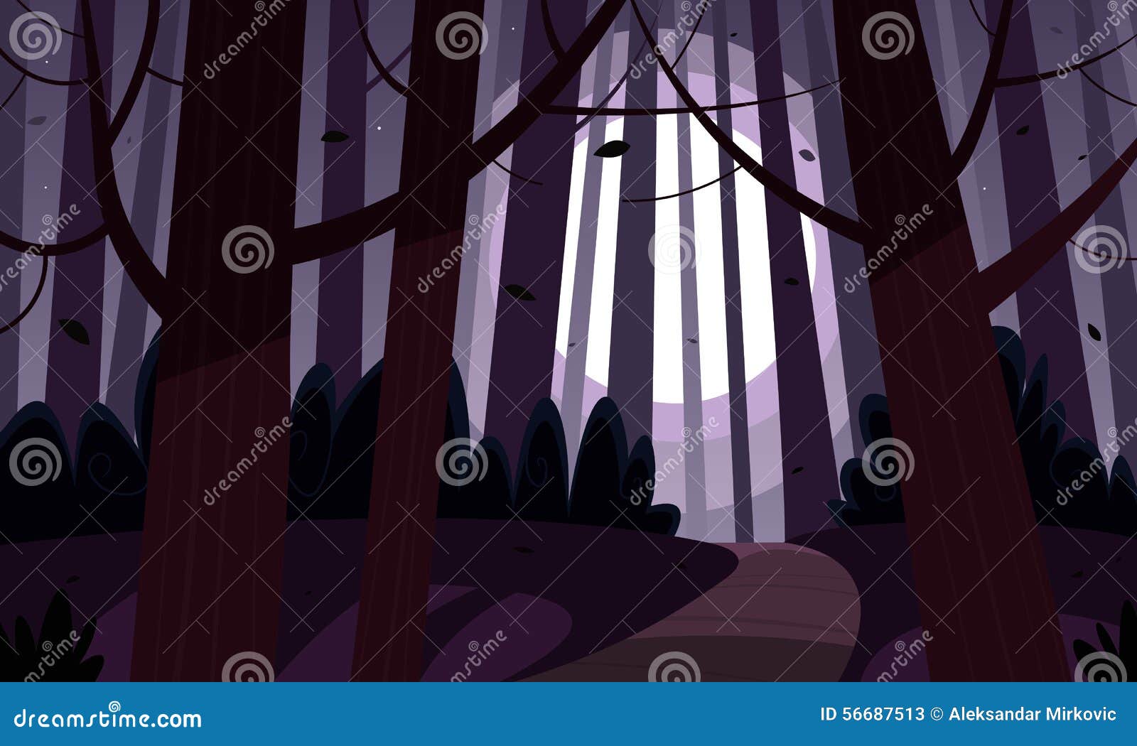 Dark Forest Cartoon