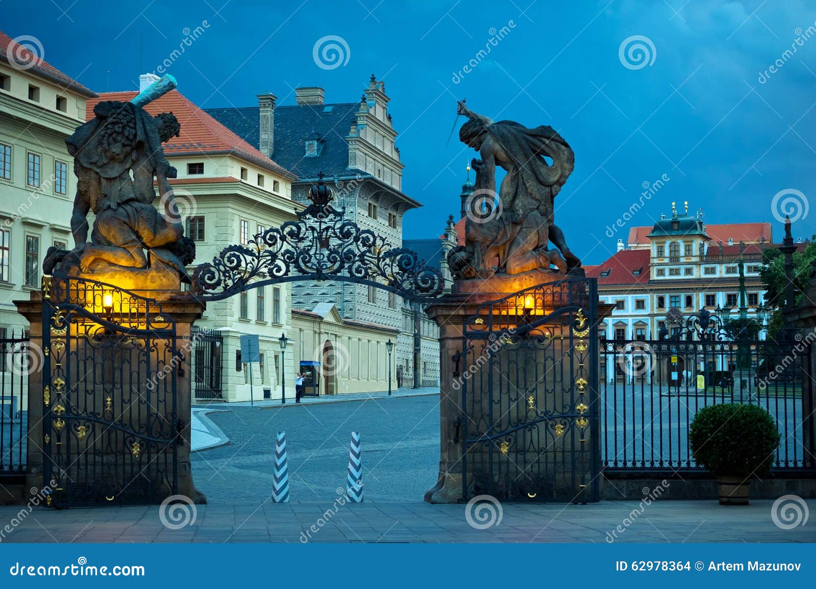 Night gates stock photo. Image of gates, region, town - 62978364