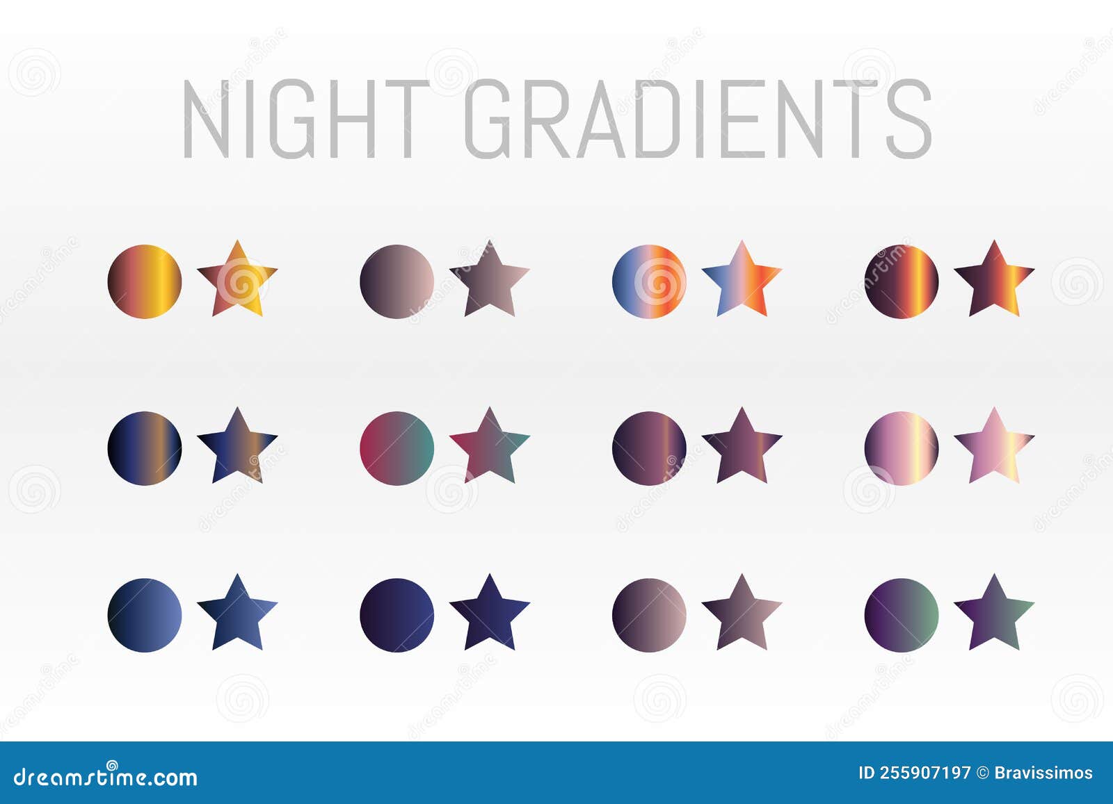 Night Gradients Wallpaper Element Vector Background. Smooth Stock ...