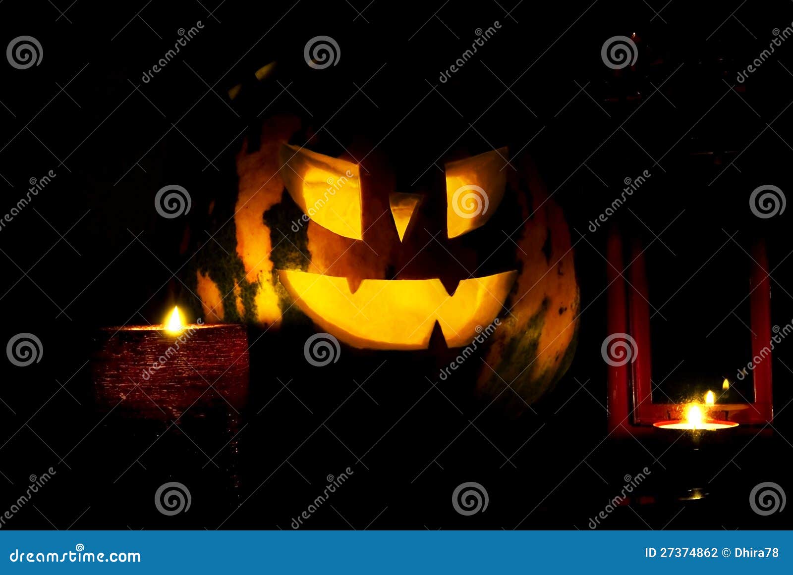 Night halloween pumpkin stock photo. Image of composition - 27374862