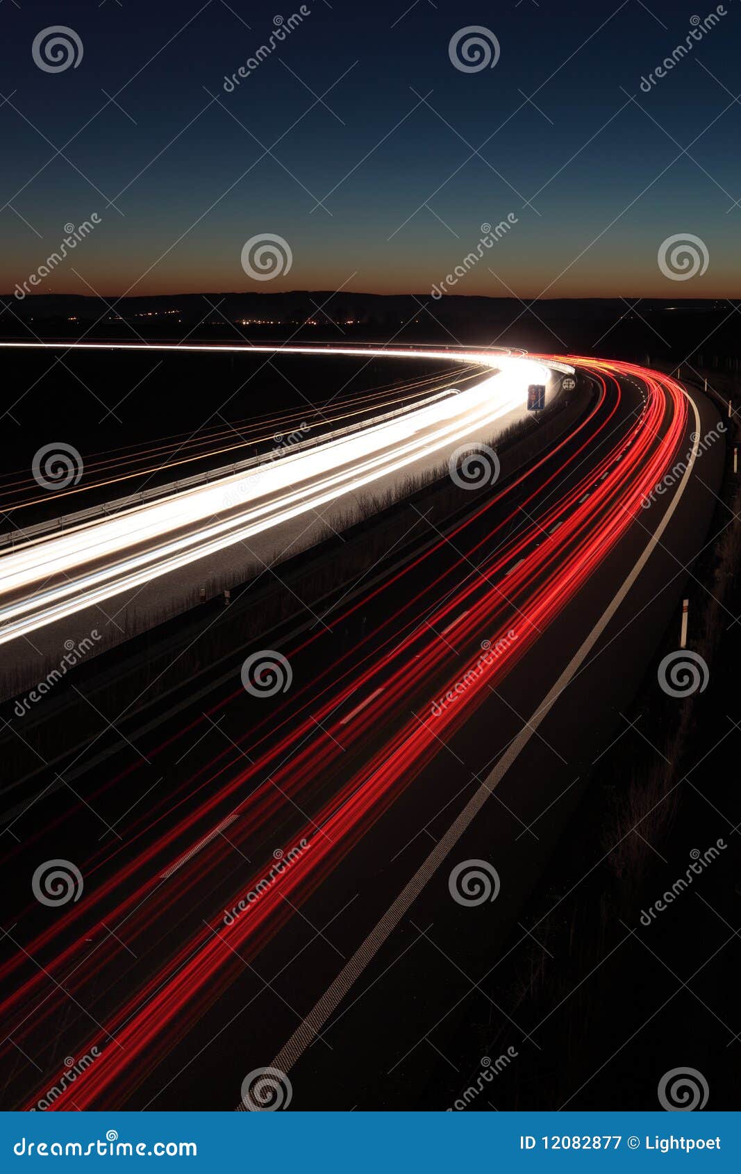 Night highway rush stock image. Image of momentum, cityscape - 12082877
