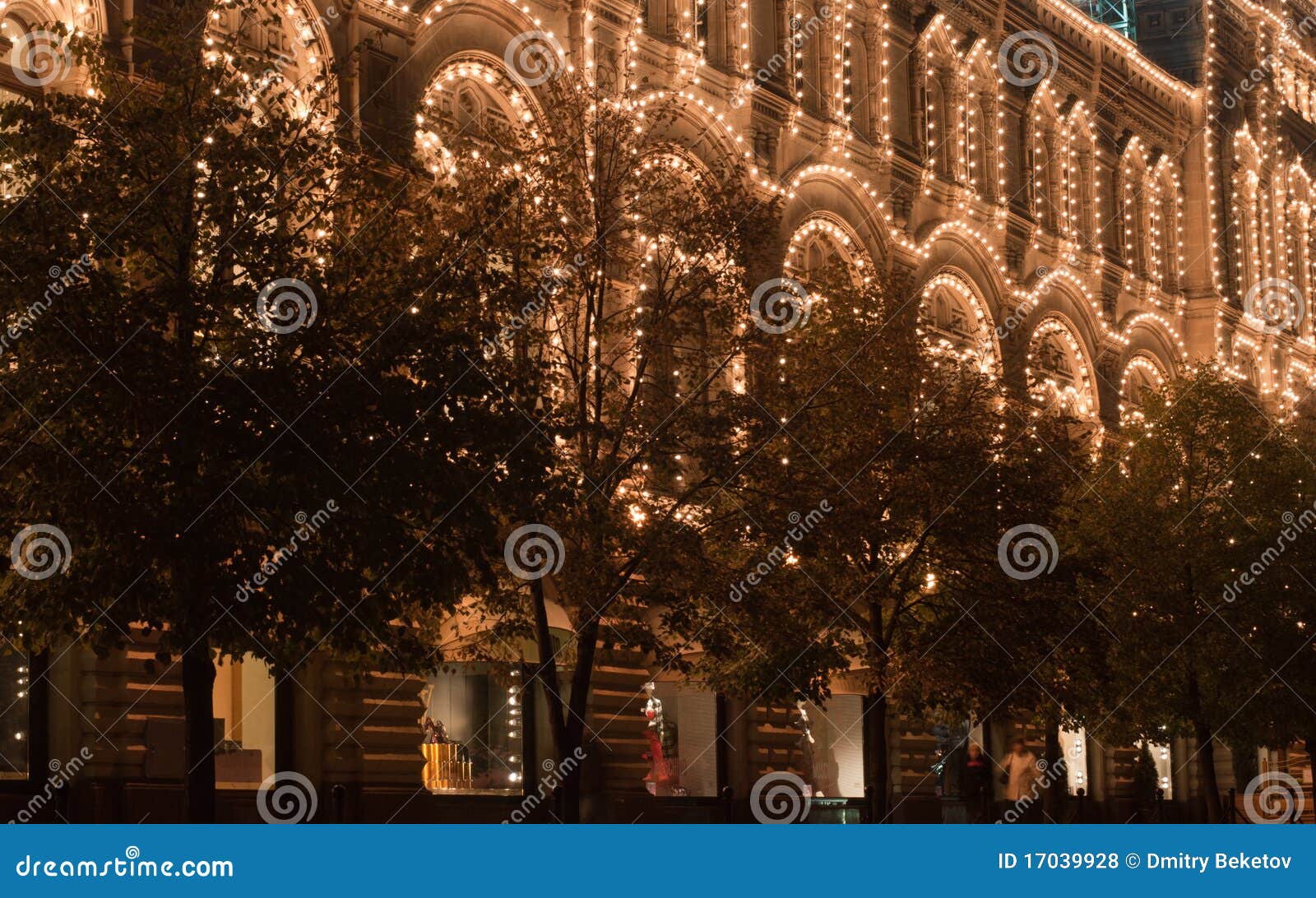 Night house with lights stock photo. Image of autumn - 17039928