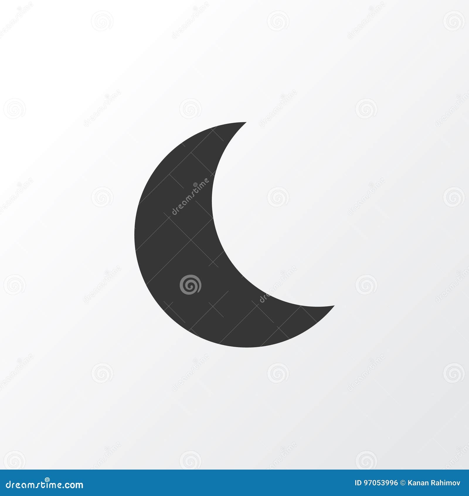 Night Icon Symbol. Premium Quality Isolated Moon Element in Trendy ...