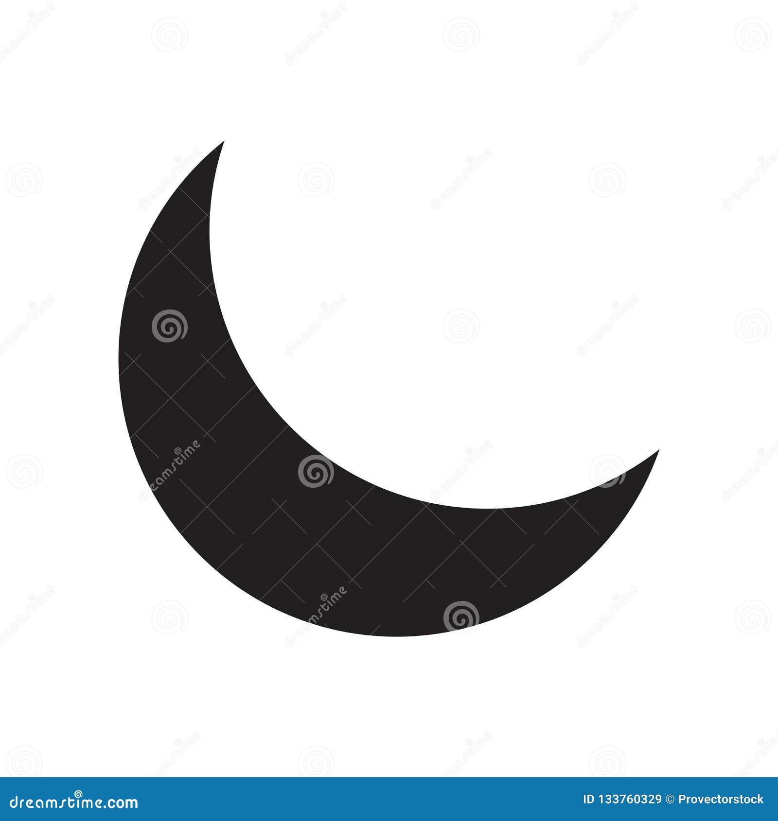 Night Icon Vector Sign and Symbol Isolated on White Background, Night ...