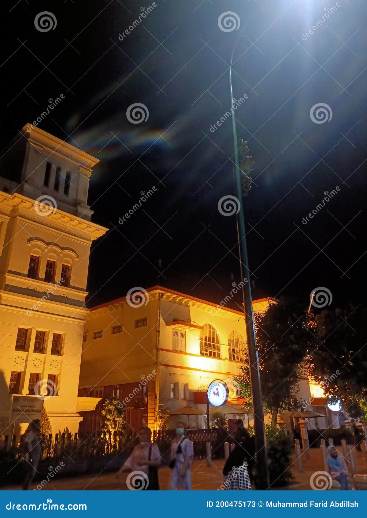 Night Jogja City editorial stock photo. Image of lighting - 200475173