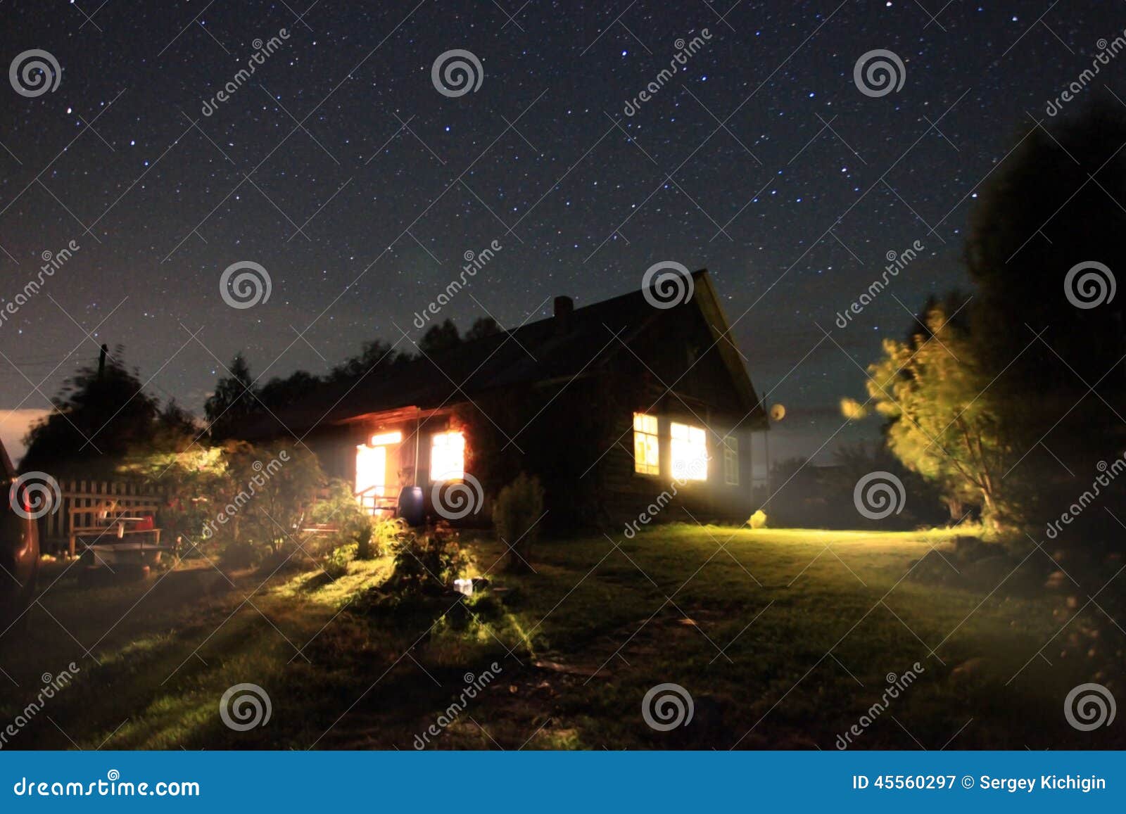 Night landscape stock image. Image of light, holiday - 45560297