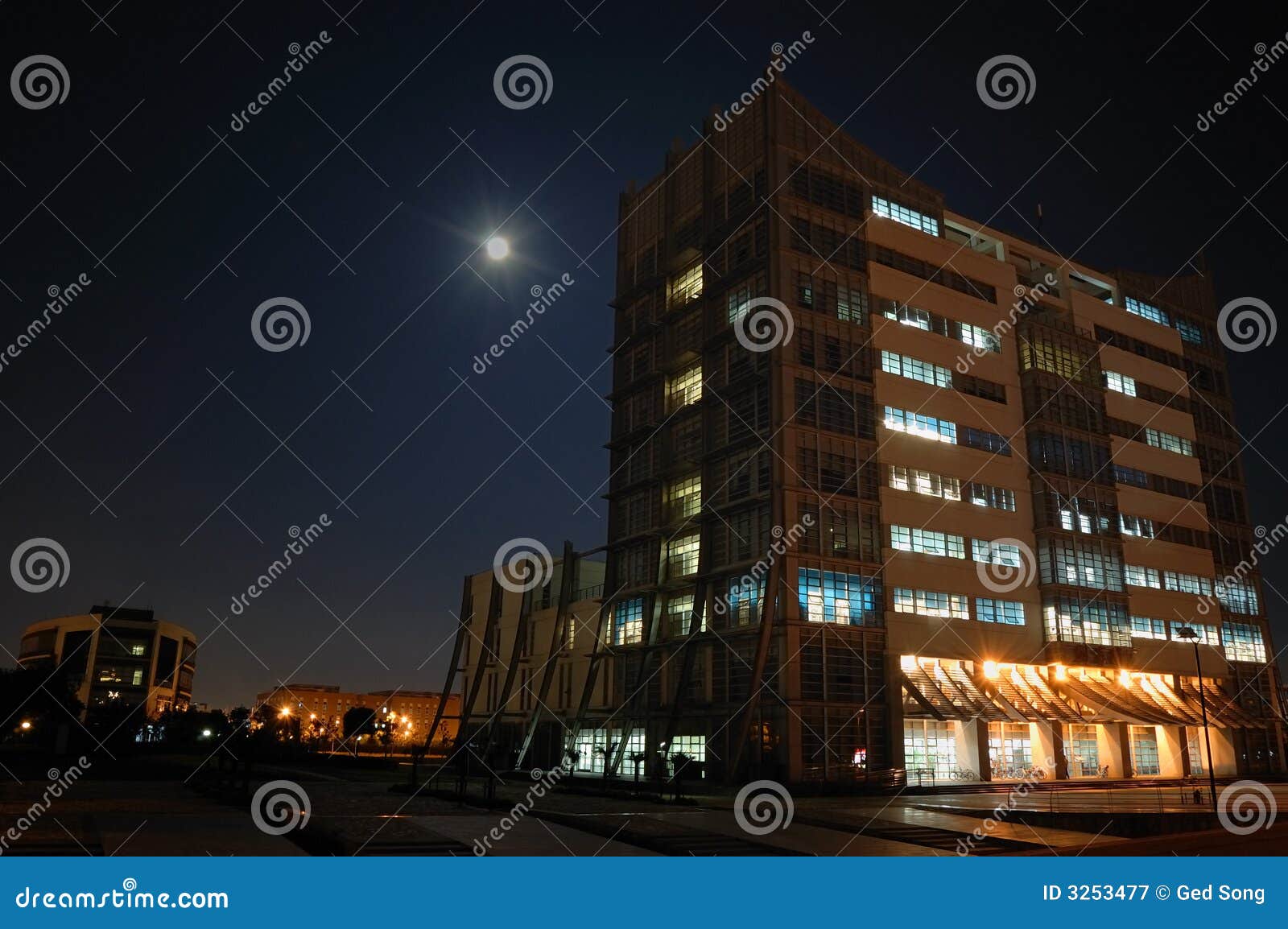 Night Library stock image. Image of 27th, night, friend - 3253477