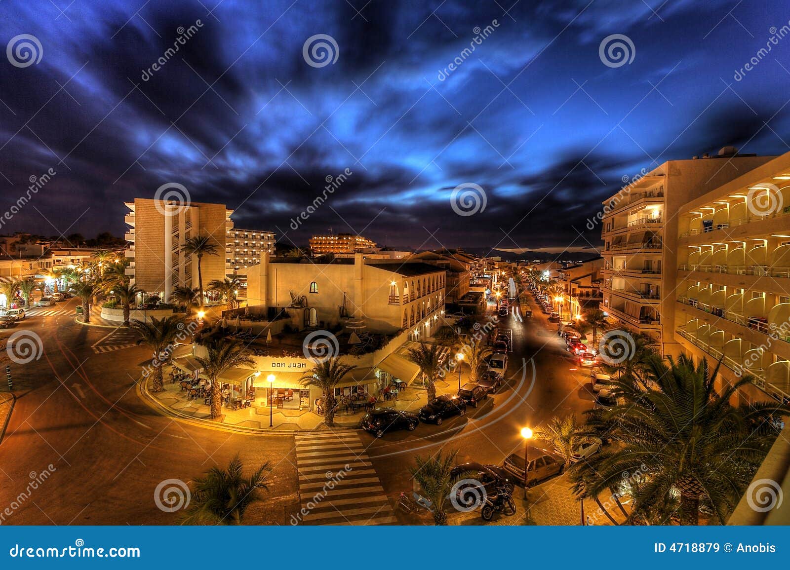 Night life on majorca stock image. Image of sunset, night - 4718879