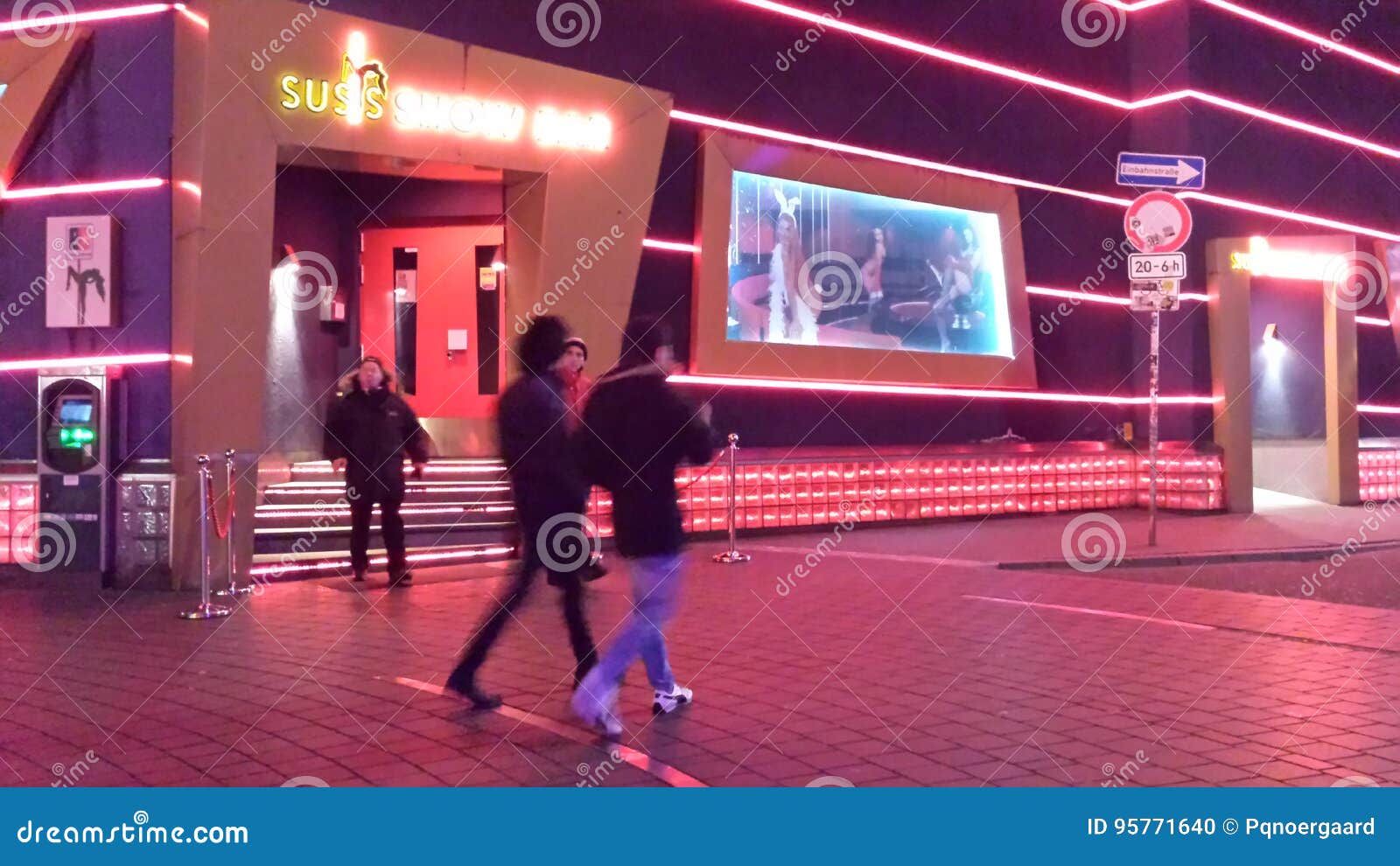 Night Life at Reeperbahn in Hamburg, Germany Editorial Image - Image of ...