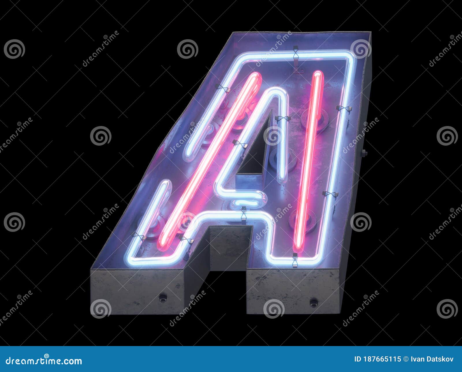 Night light alphabet. stock illustration. Illustration of electrical ...