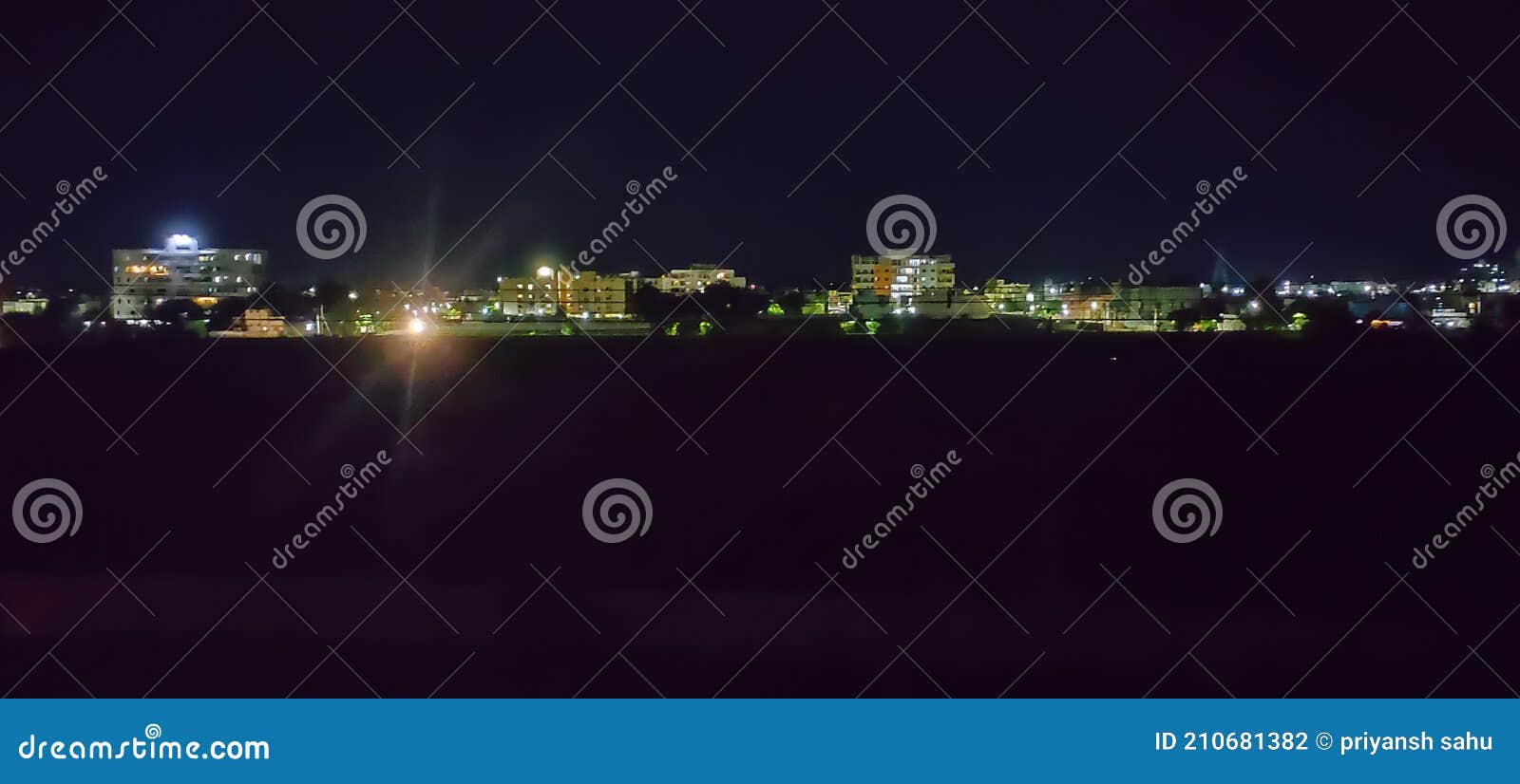 Night light building stock photo. Image of city, landmark - 210681382