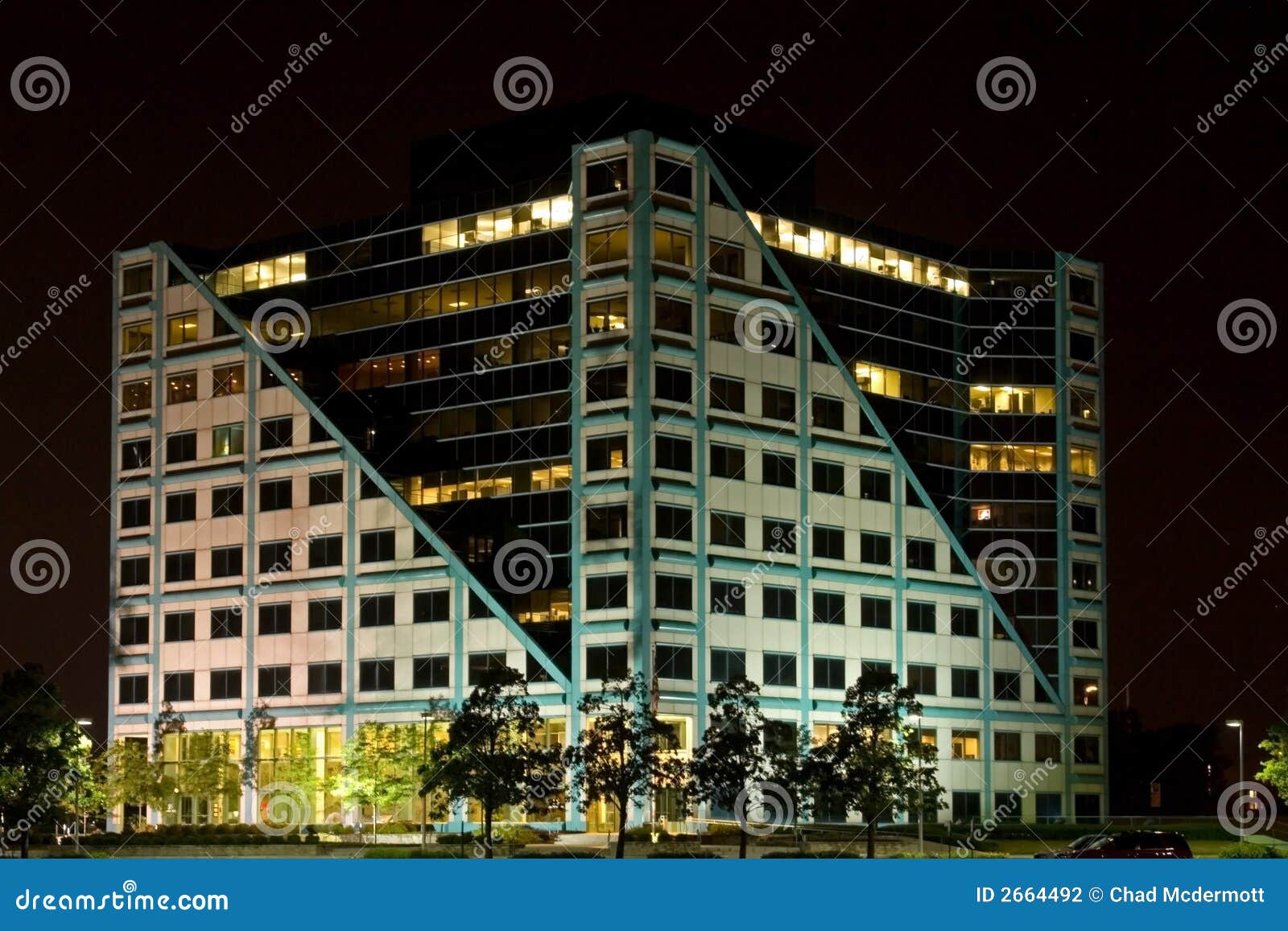 Night Light Building stock photo. Image of construction - 2664492