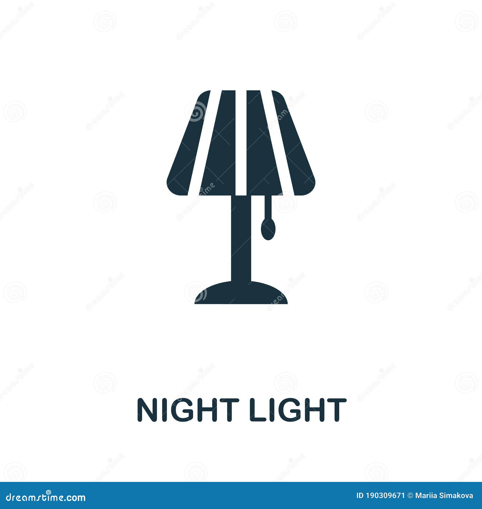 Night Light Icon. Simple Element from Well Sleep Collection. Creative ...