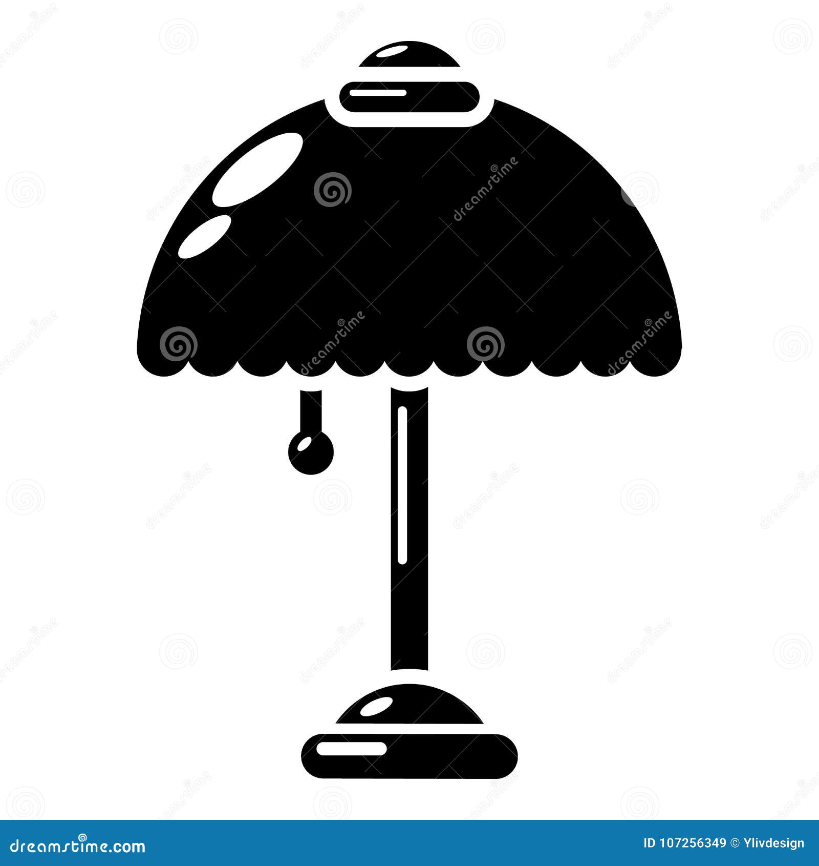 Night Light Icon, Simple Black Style Stock Vector - Illustration of ...