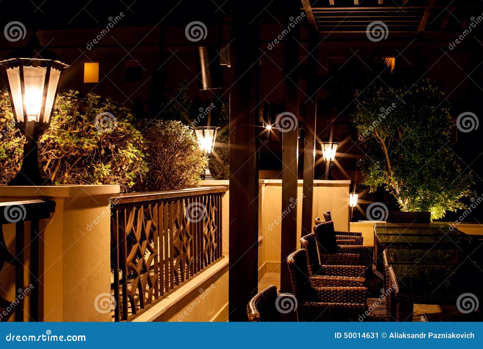 Night light editorial photo. Image of night, terrace - 50014631