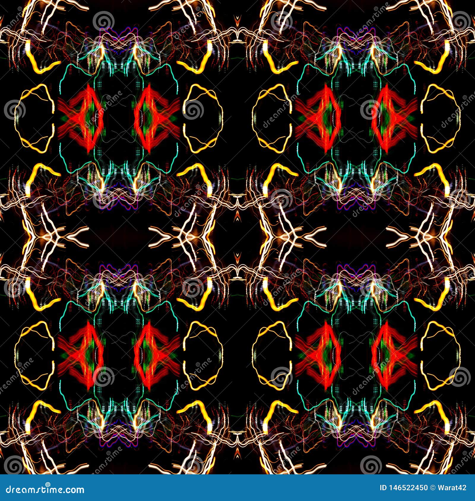 Night Light Line,seamless Light Pattern,abstract Background Stock ...