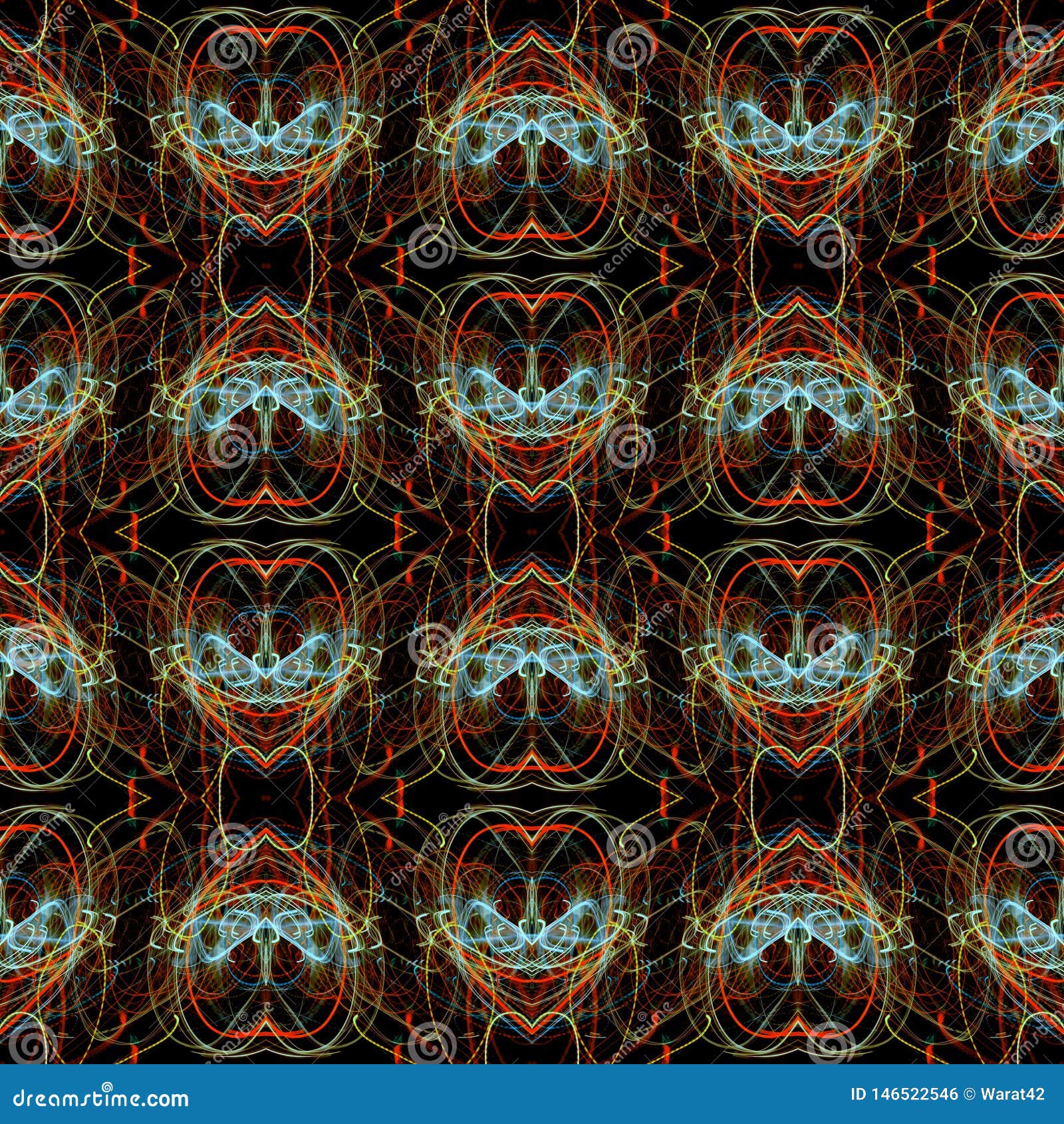 Night Light Line,seamless Light Pattern,abstract Background Stock ...