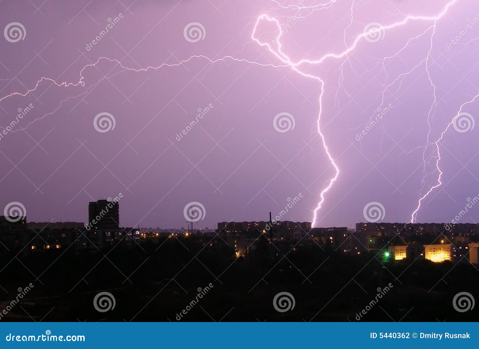Night lightning stock photo. Image of electrical, energy - 5440362
