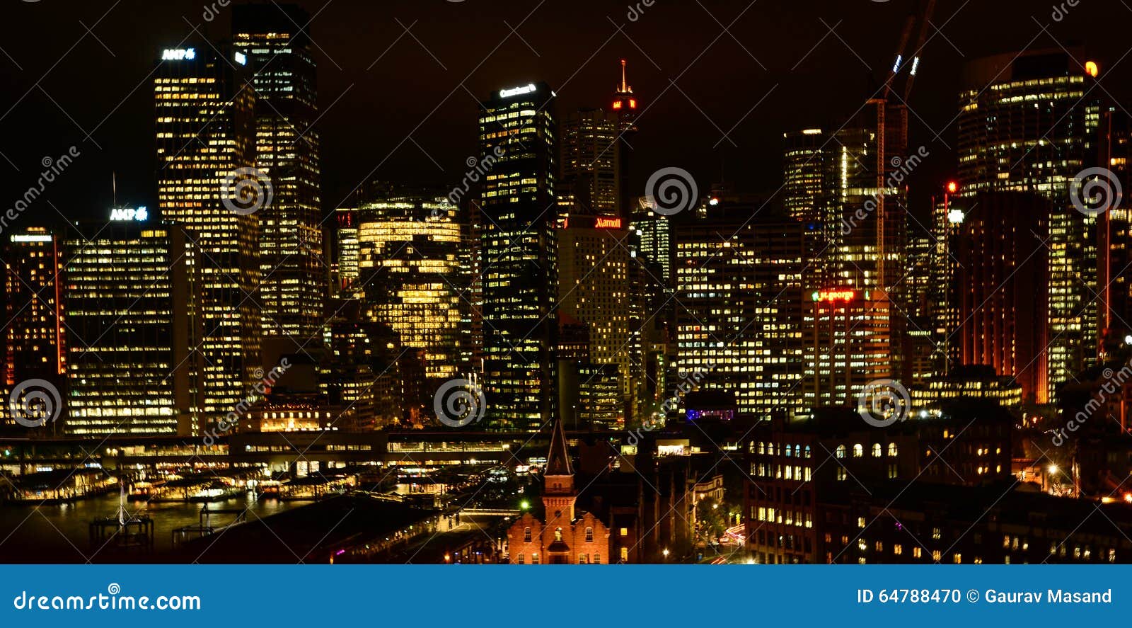 Night lights in CBD editorial image. Image of city, singapore - 64788470