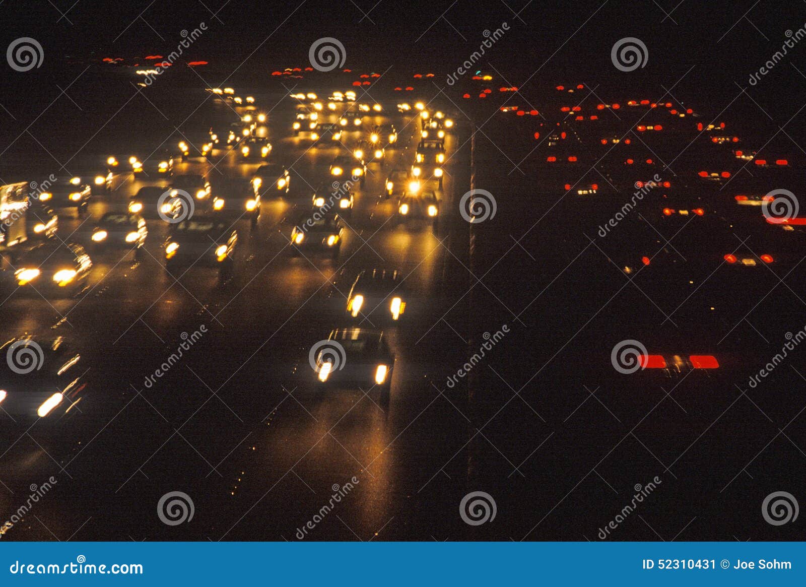 The Night Lights on the Highway 405 San Diego Freeway Editorial Photo ...