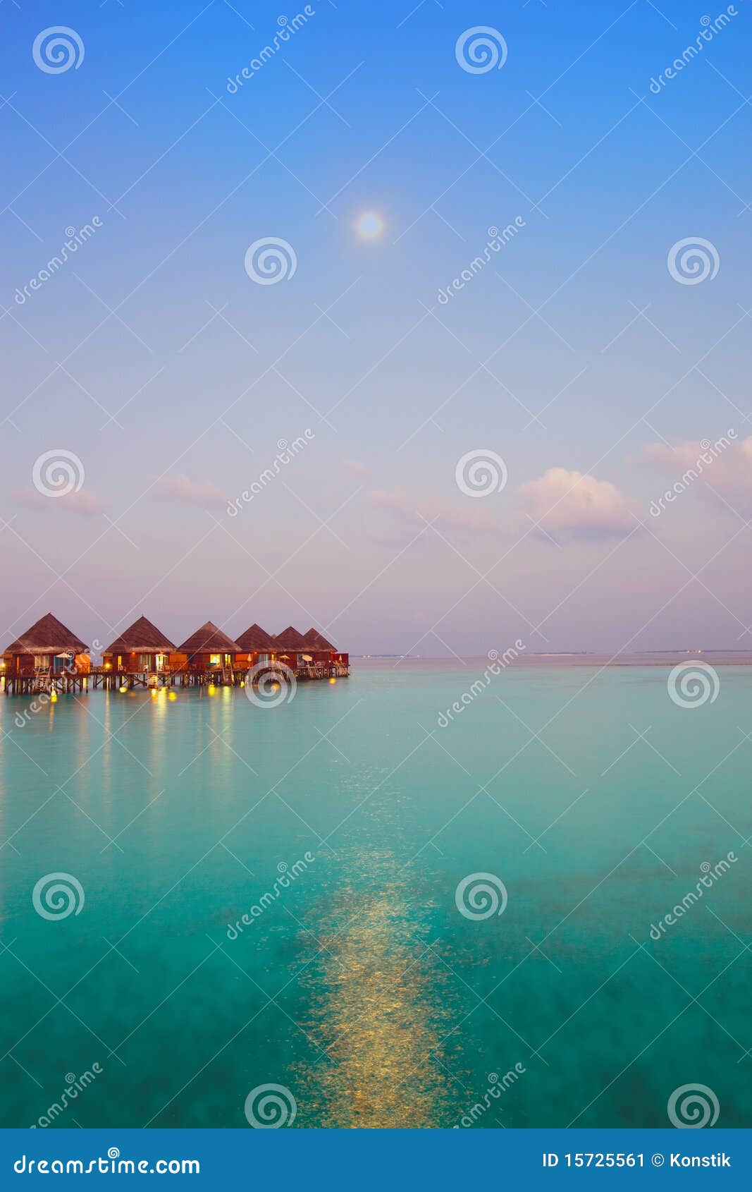 Night on maldives stock image. Image of edge, climate - 15725561