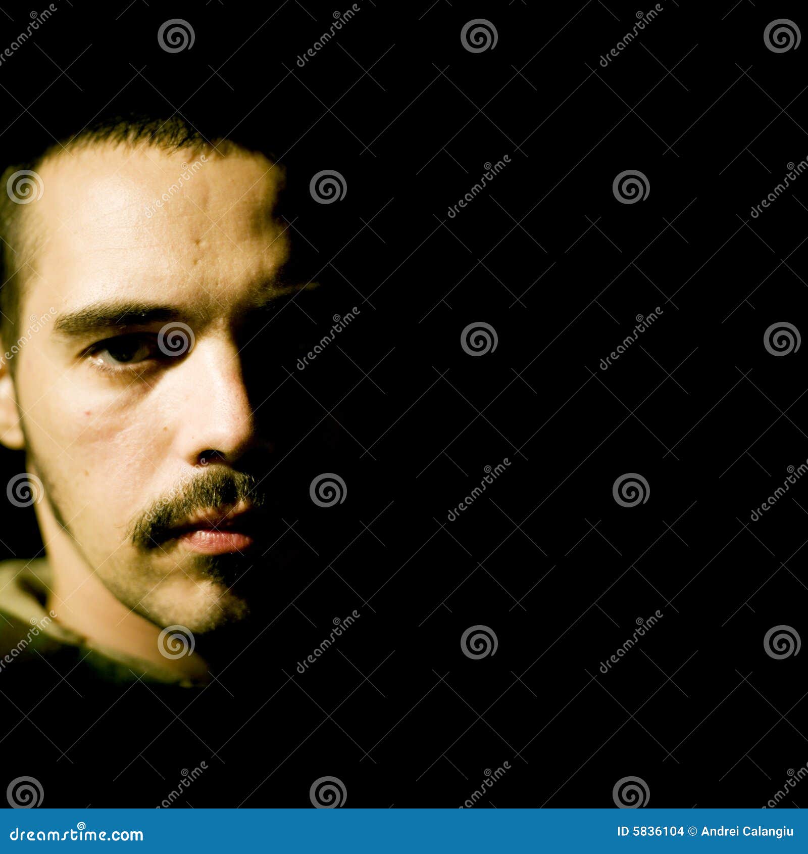 Night man stock photo. Image of pitch, mustache, young - 5836104