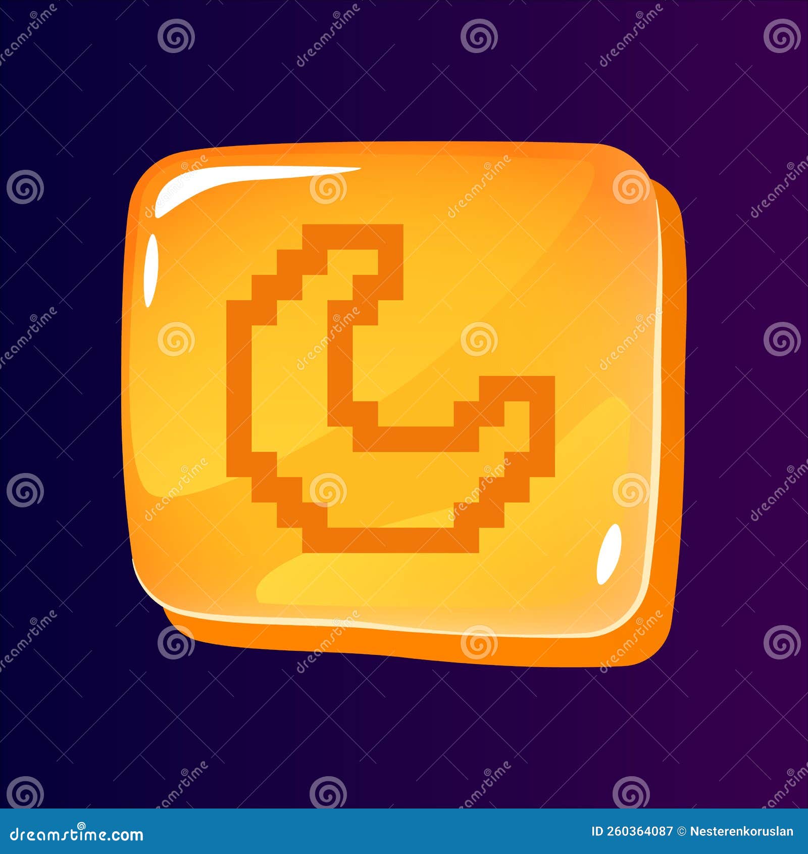 Night Mode Glossy Ui Button with Pixelated Icon Stock Vector ... Night Mode Glossy Ui Button with Pixelated Icon Stock Vector ...