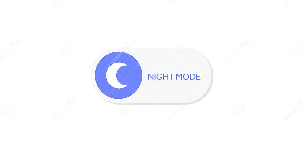 Night Mode Switch Vector Illustration. Night Mode Slider Design Stock ...
