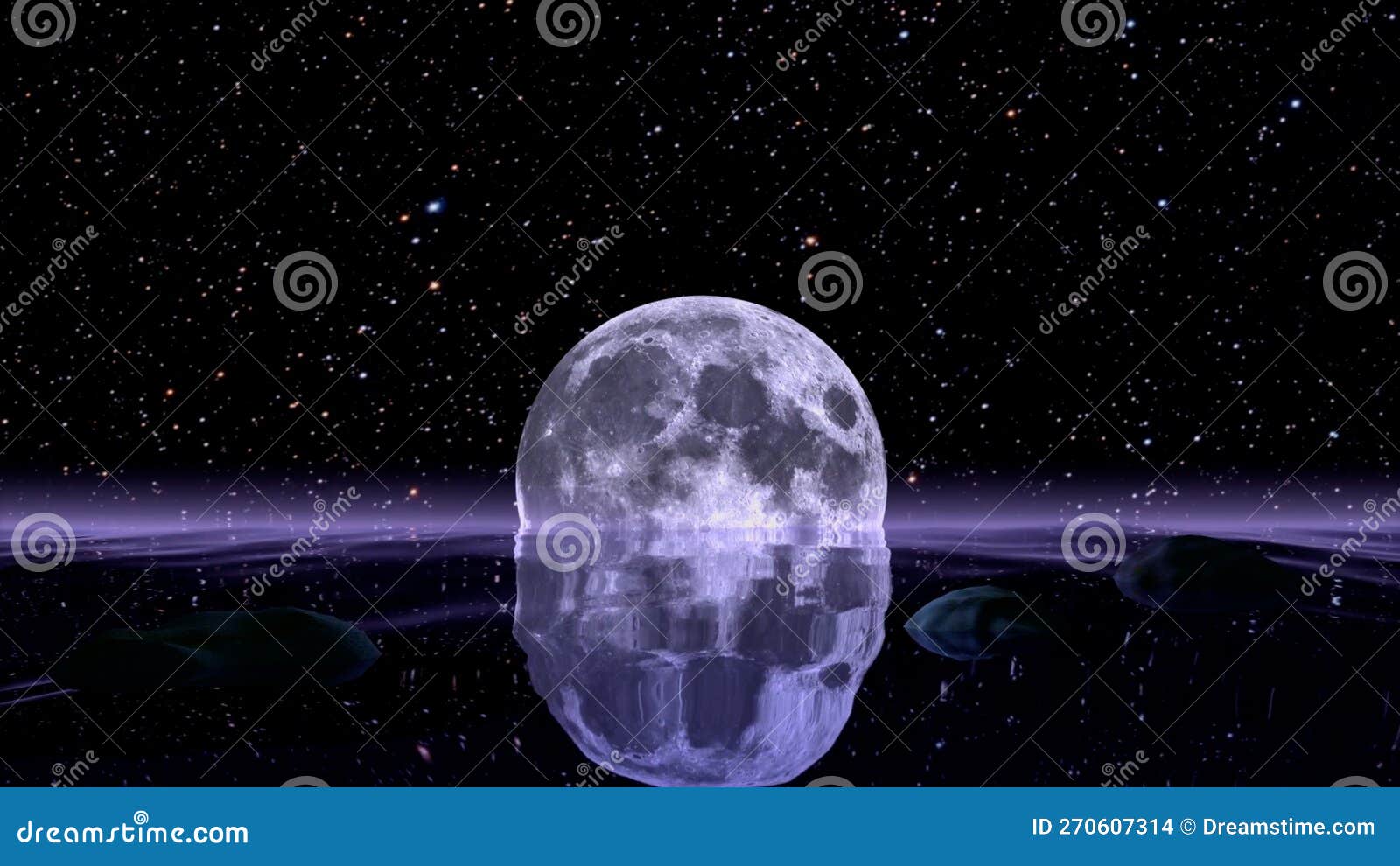 Night Moon Stock Image stock photo. Image of detail - 270607314