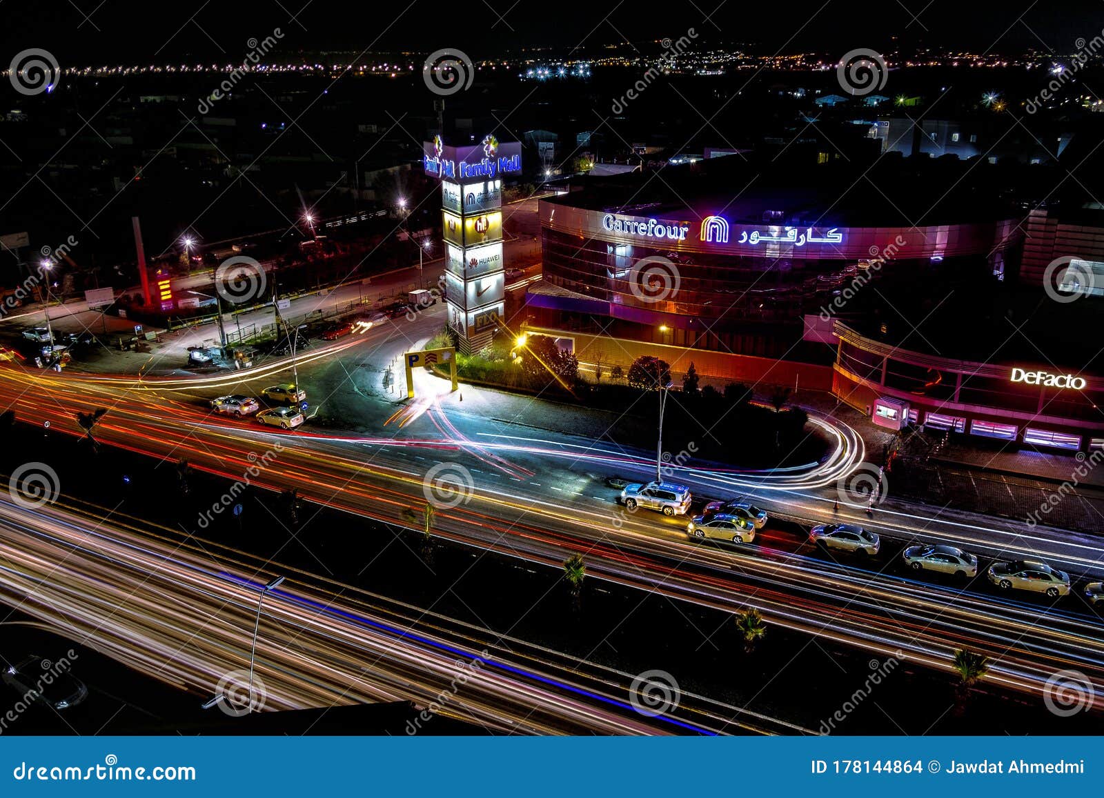 Night Movement in Erbil City Editorial Stock Image - Image of shaqlawa ...