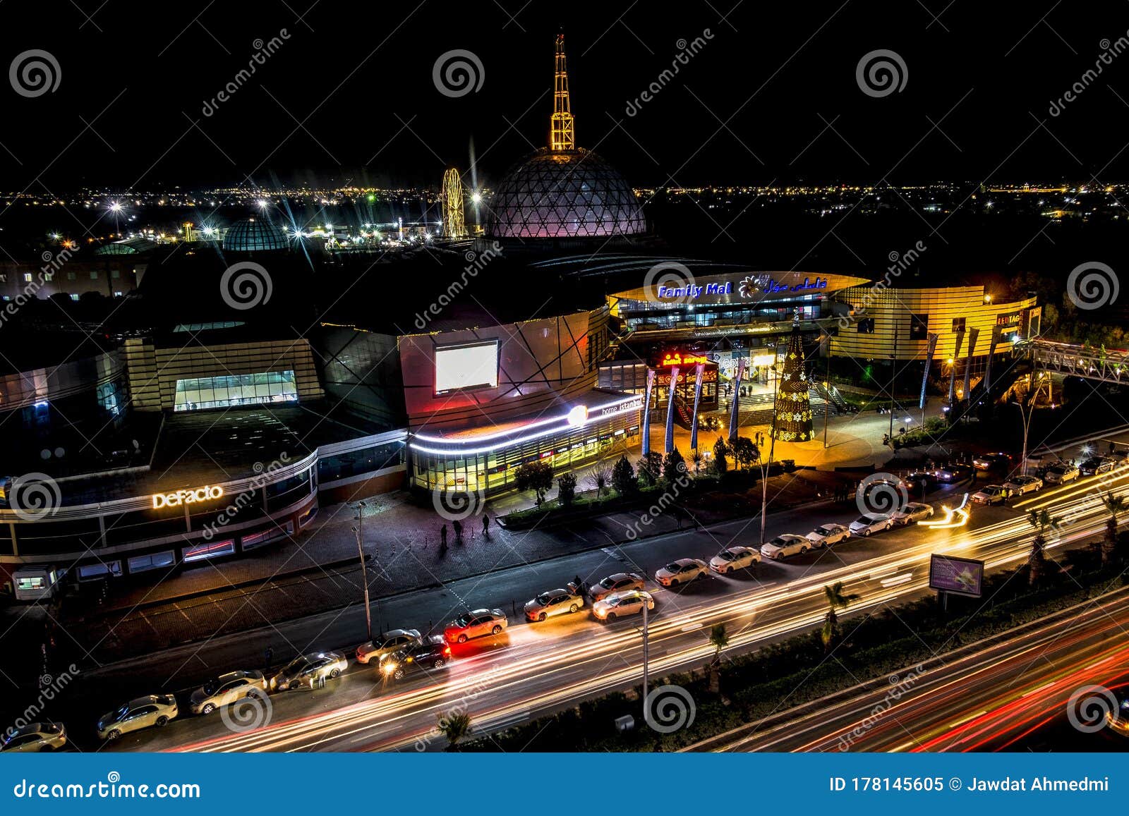 Night Movement in Erbil City Editorial Image - Image of center, irbil ...