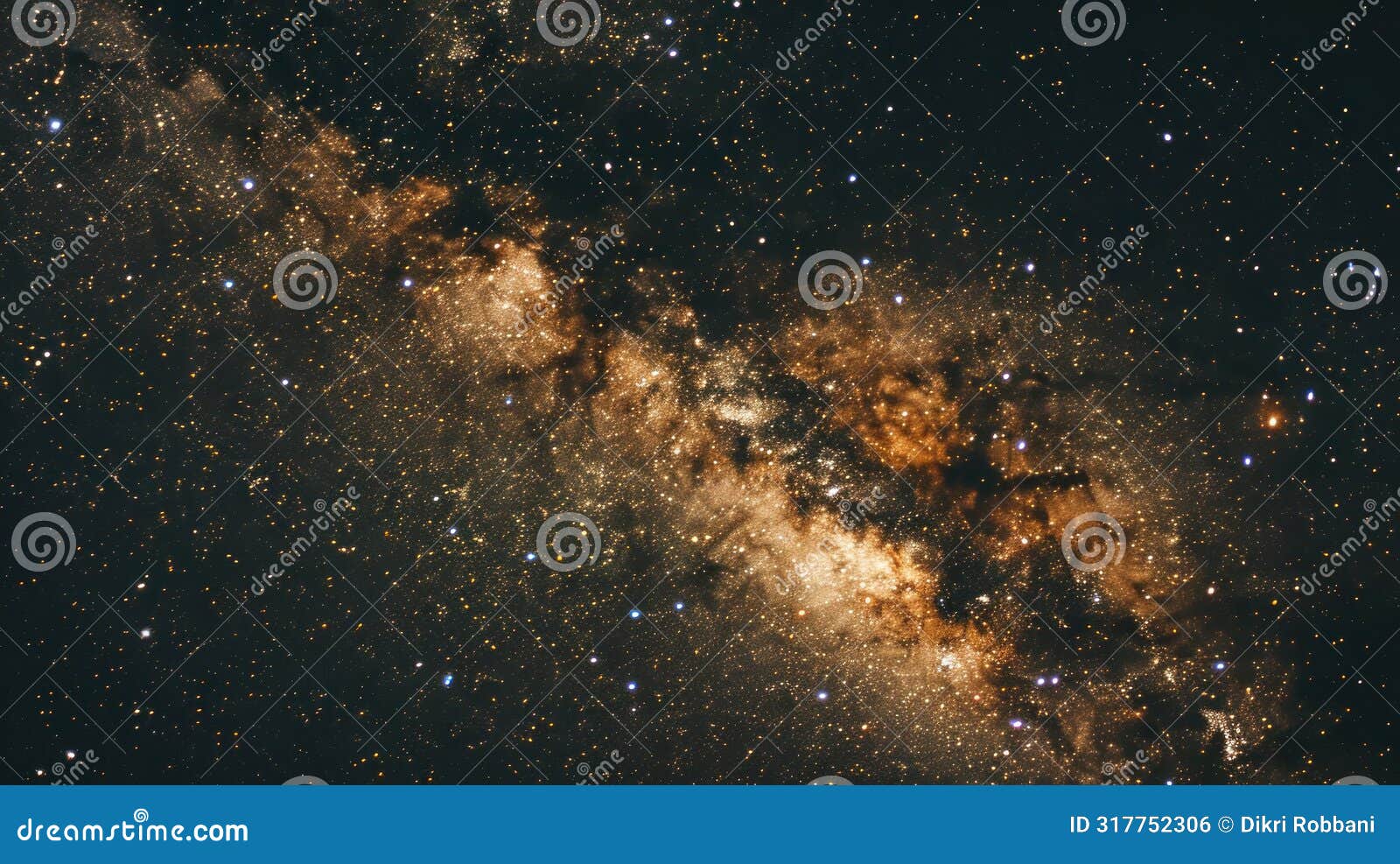 The Night with Nebula in the Cosmos, Milky Way Galaxy in the Infinity ...