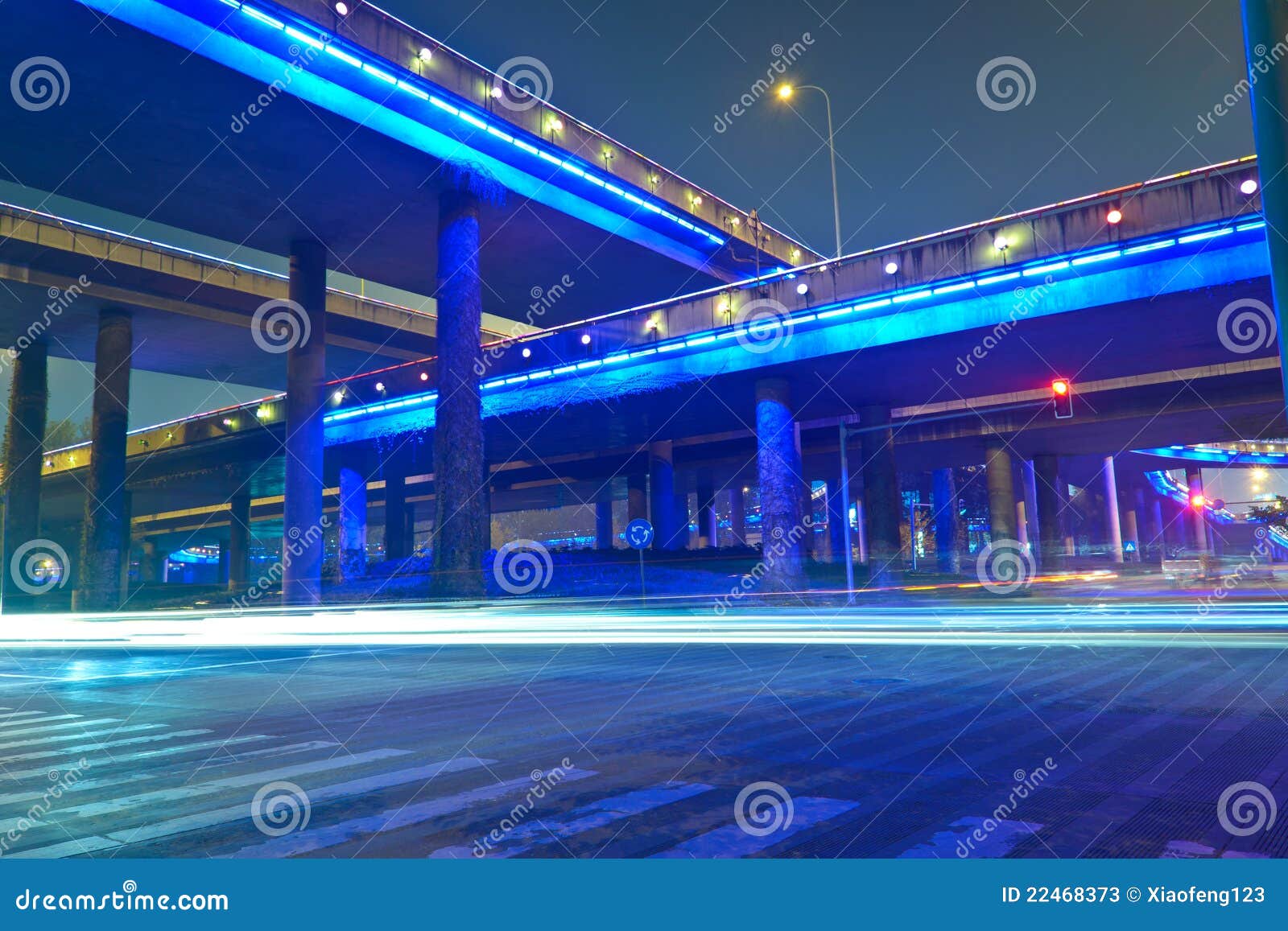 Night overpass stock image. Image of cross, street, transport - 22468373