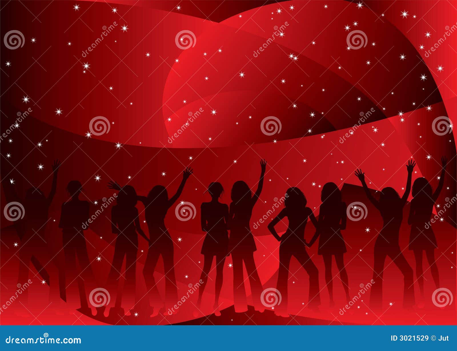 Night party stock vector. Illustration of happy, entertainment - 3021529