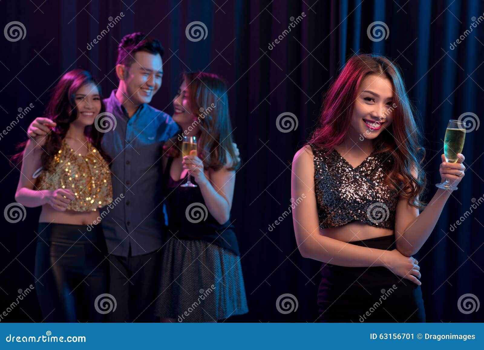 Night party stock image. Image of young, joyful, nightlife - 63156701