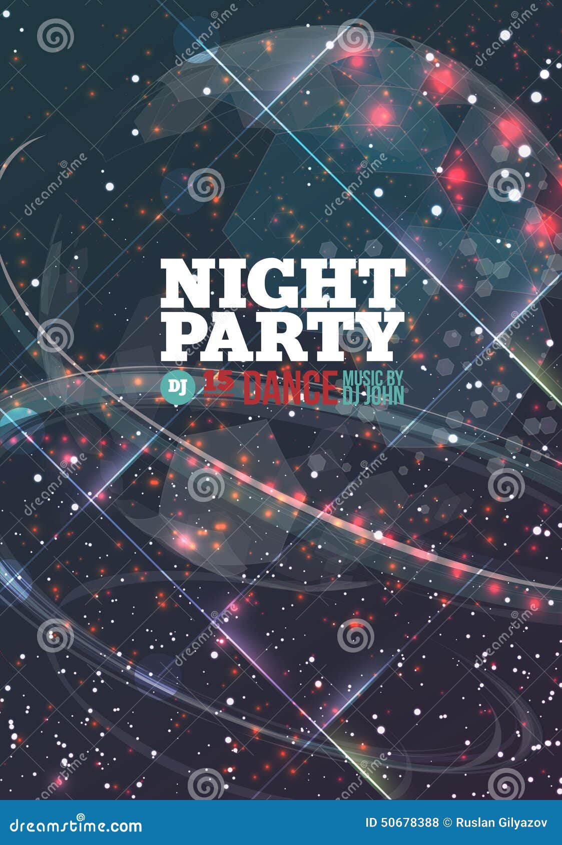 Night party Vector stock vector. Illustration of backdrop - 50678388